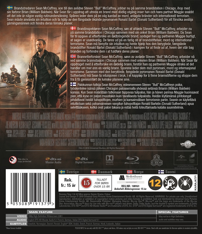 Backdraft 2 Fire Chaser Blu Ray - Blu Ray - Future Movie Shop