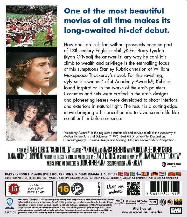 Barry Lyndon Blu Ray
