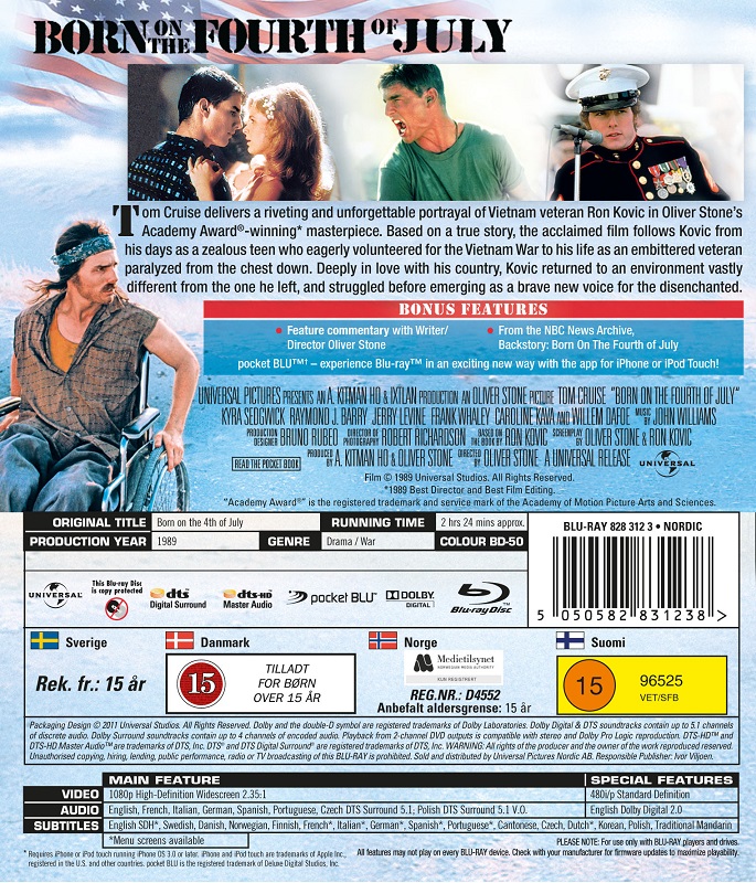 Born on the Fourth of July Blu Ray - Blu Ray - Future Movie Shop