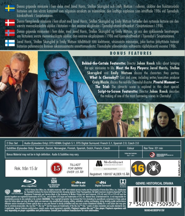 Chernobyl (TV-Mini Series) Blu Ray - Boksit ja TV sarjat - Future Movie ...