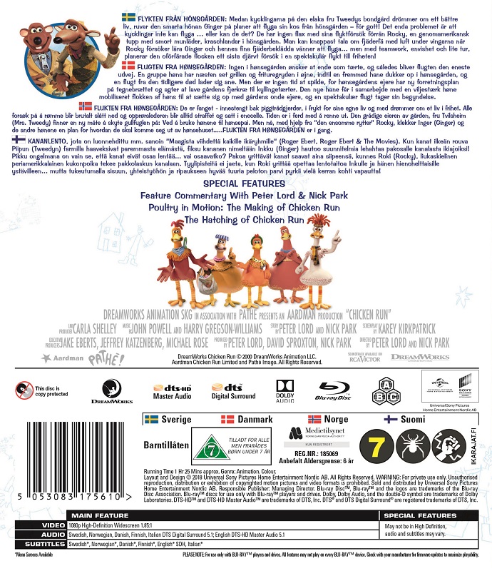 Chicken Run Blu Ray - Blu Ray - Future Movie Shop