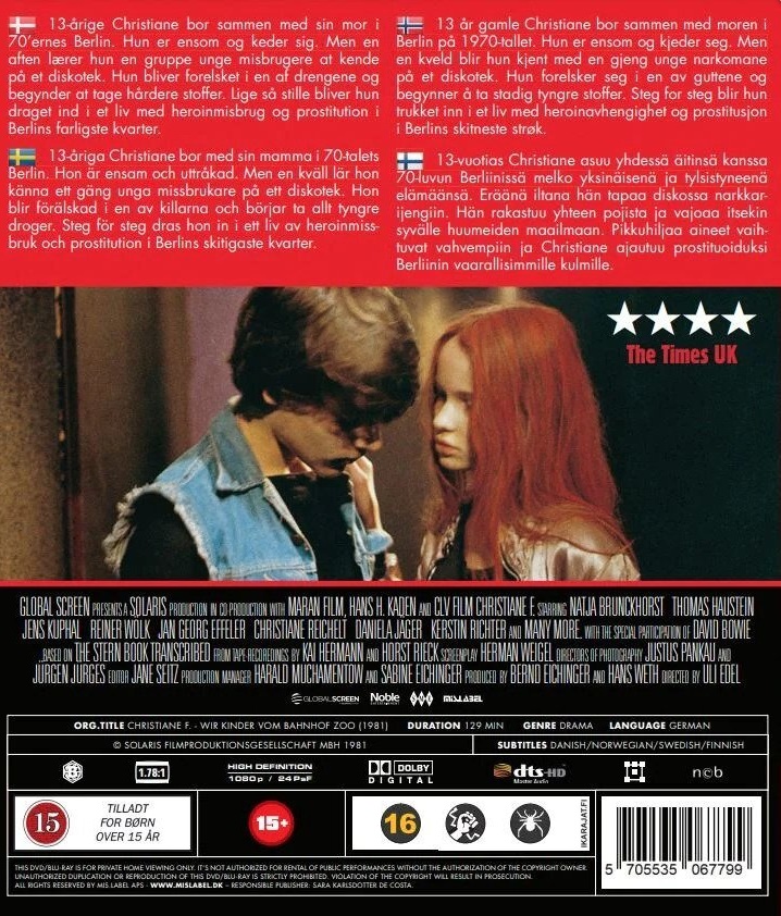 Christiane F Blu Ray