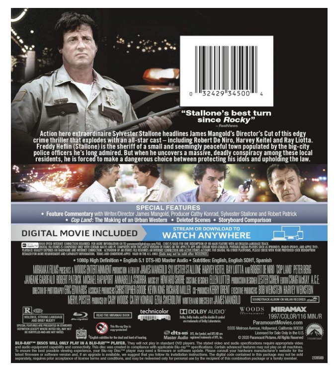 Cop Land Blu Ray