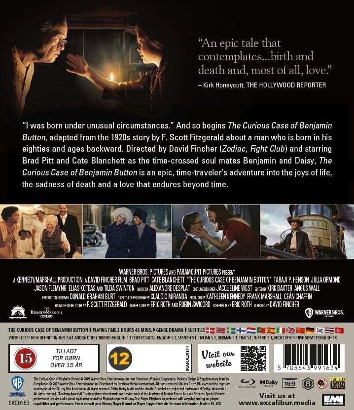 The Curious Case of Benjamin Button Blu Ray