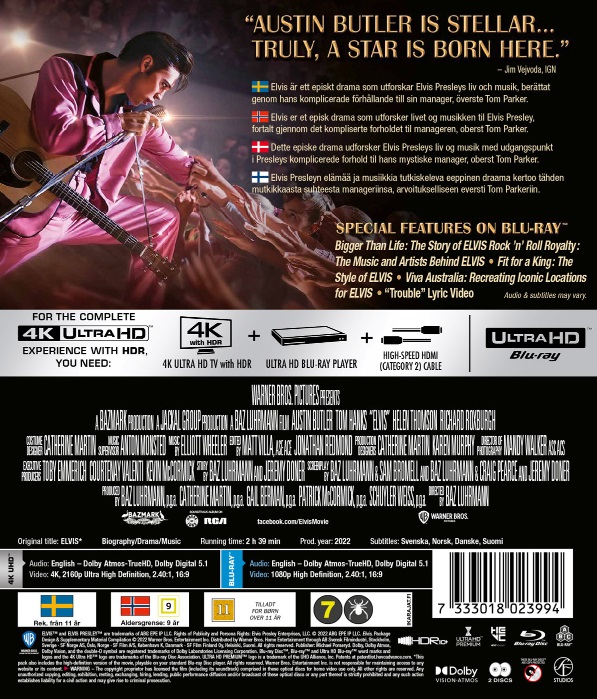 Elvis (2022) Blu Ray