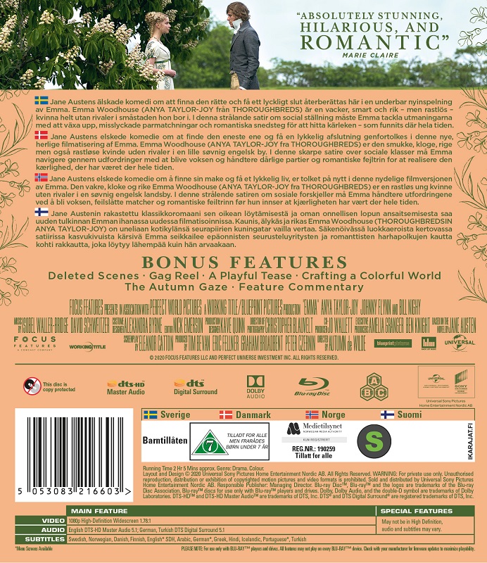 Emma Blu Ray - Blu Ray - Future Movie Shop