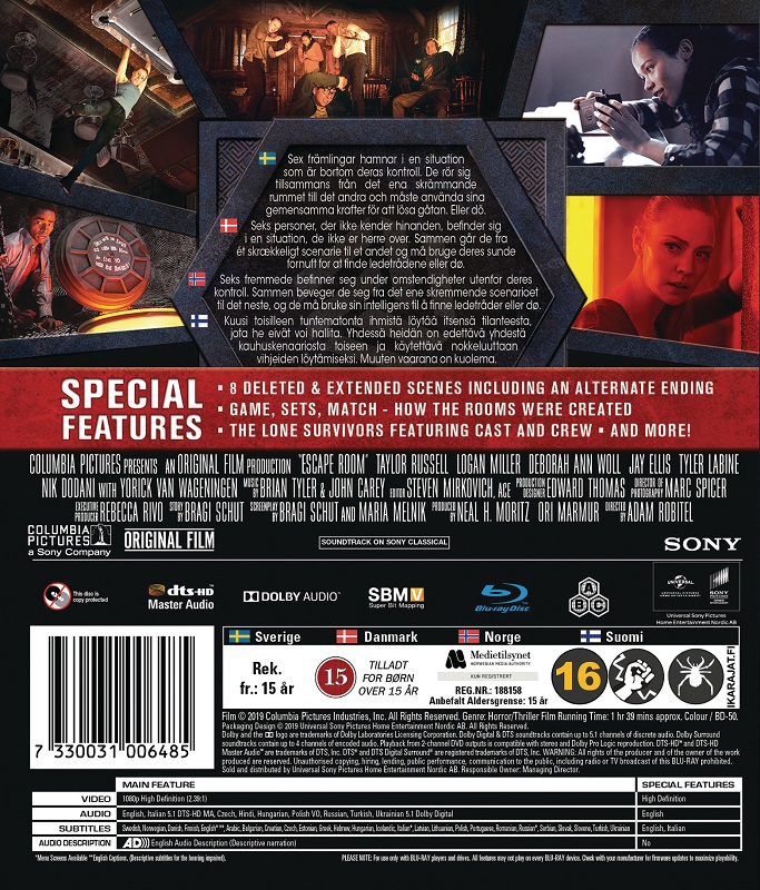 Escape Room (2019) Blu Ray - Blu Ray - Future Movie Shop