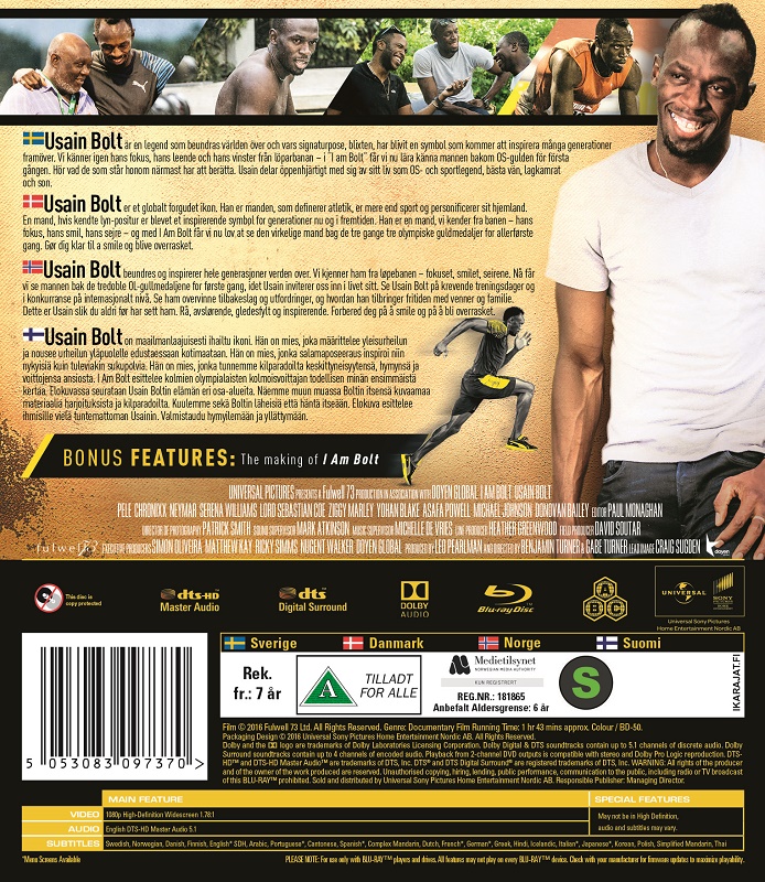 I Am Bolt Blu Ray - Blu Ray - Future Movie Shop