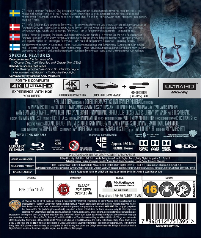IT Chapter 2 4K UHD + Blu Ray - 4K UHD - Future Movie Shop
