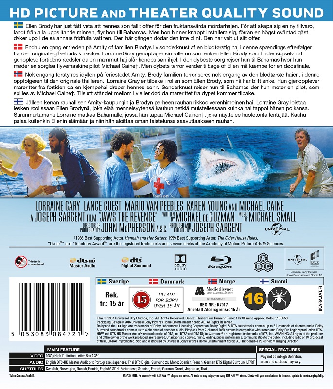 Jaws 4: The Revenge Blu Ray - Blu Ray - Future Movie Shop