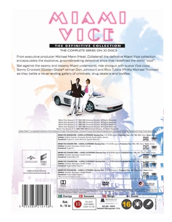 Miami Vice: The Complete Series DVD