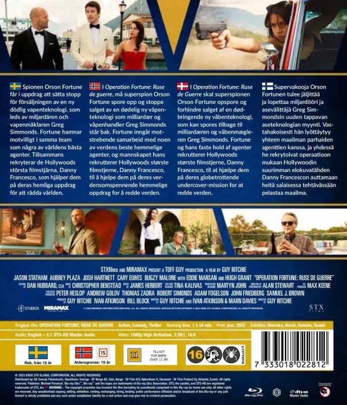 Operation Fortune: Ruse de Guerre Blu Ray