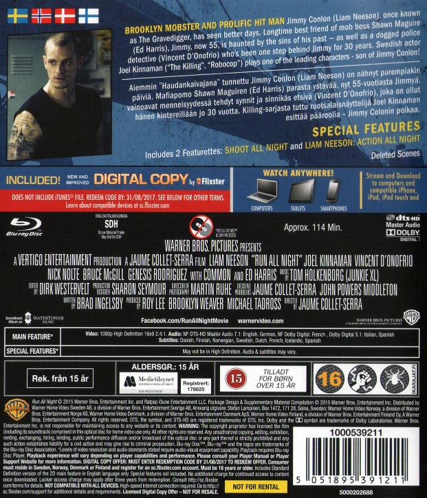 Run All Night Blu Ray