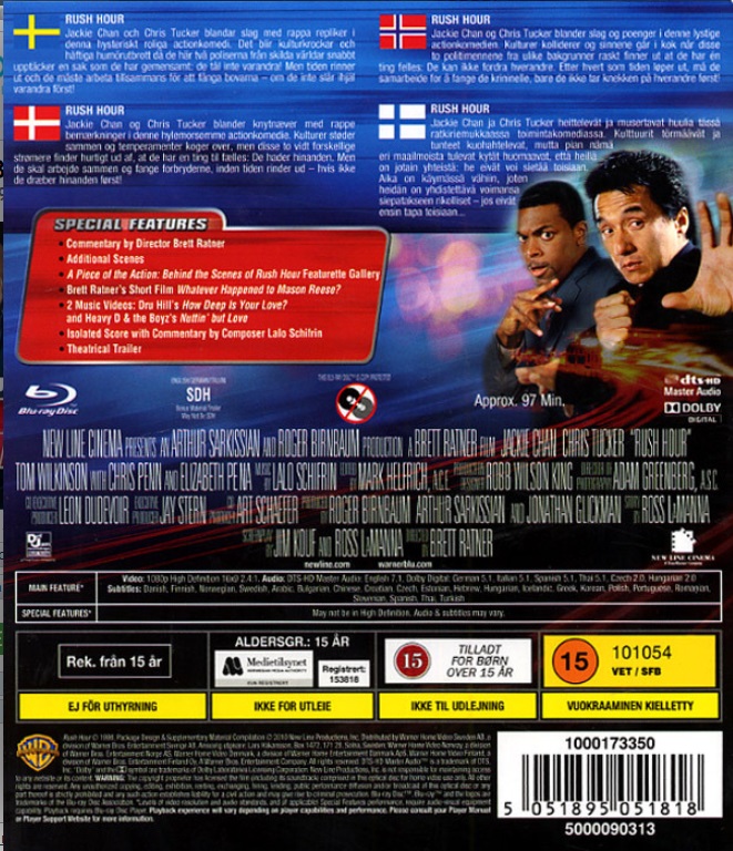 Rush Hour 1998 Blu Ray