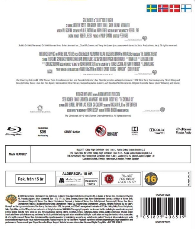 Steve McQueen Collection Blu Ray - Boksit ja TV sarjat - Future Movie Shop