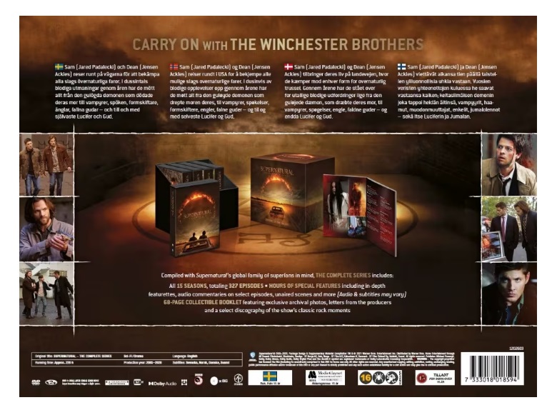 Supernatural The Complete Series DVD