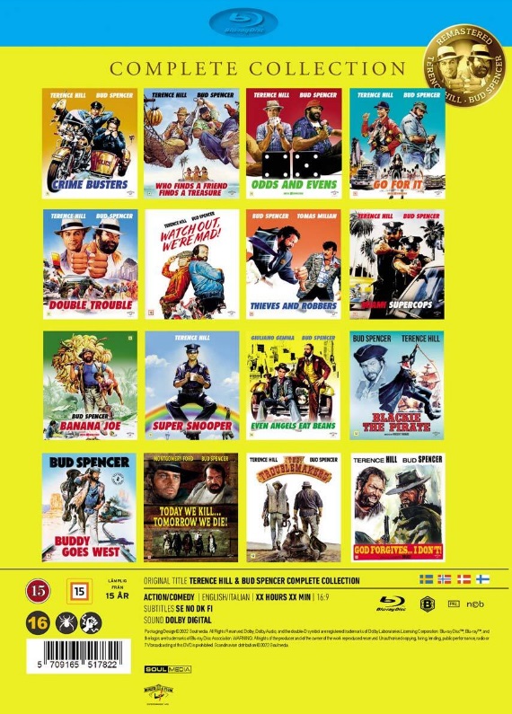 Bud Spencer and Terence Hill Complete Collection Blu Ray - Boksit ja TV ...