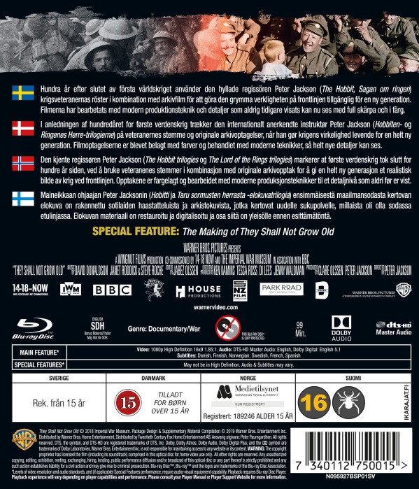 They Shall Not Grow Old Blu Ray - Blu Ray - Future Movie Shop